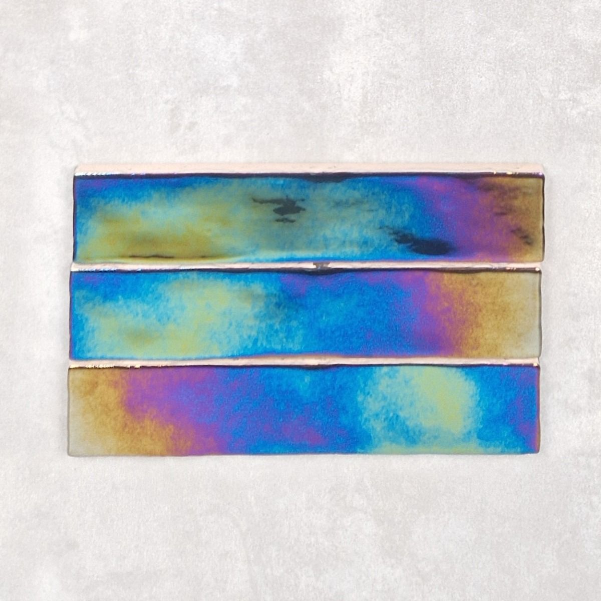 Precious Hologram Nero Brick Wall Tiles 5cm x 25cm — Planet Tiles