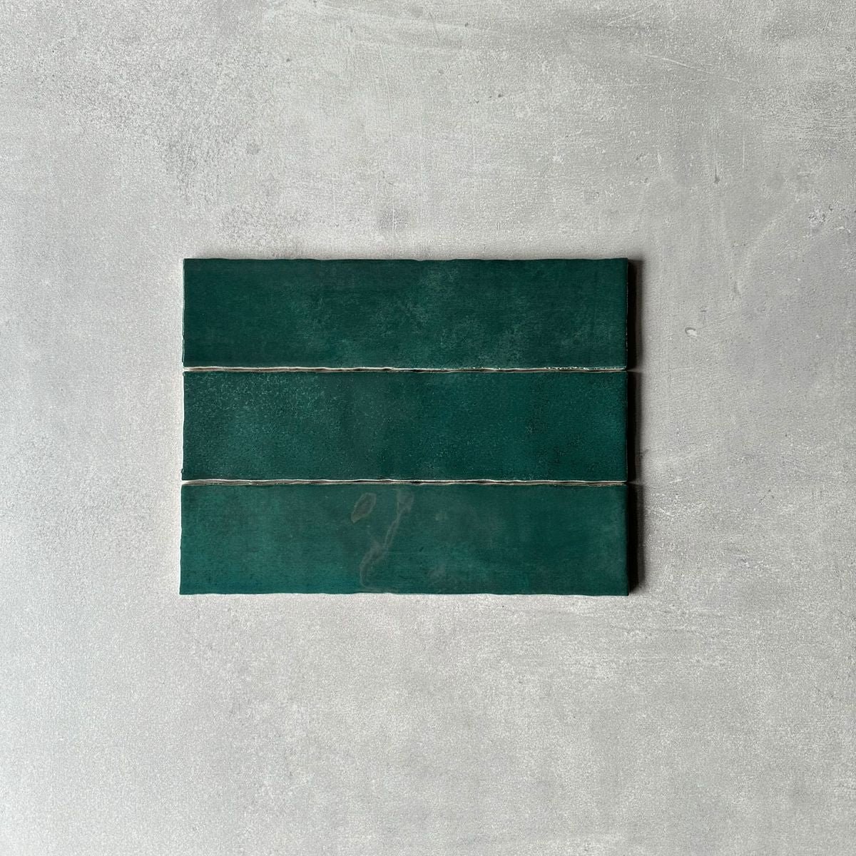 Kenya Tile | Gloss Moss Green| Handmade Effect | Rustic Tile | 7.5cm x ...