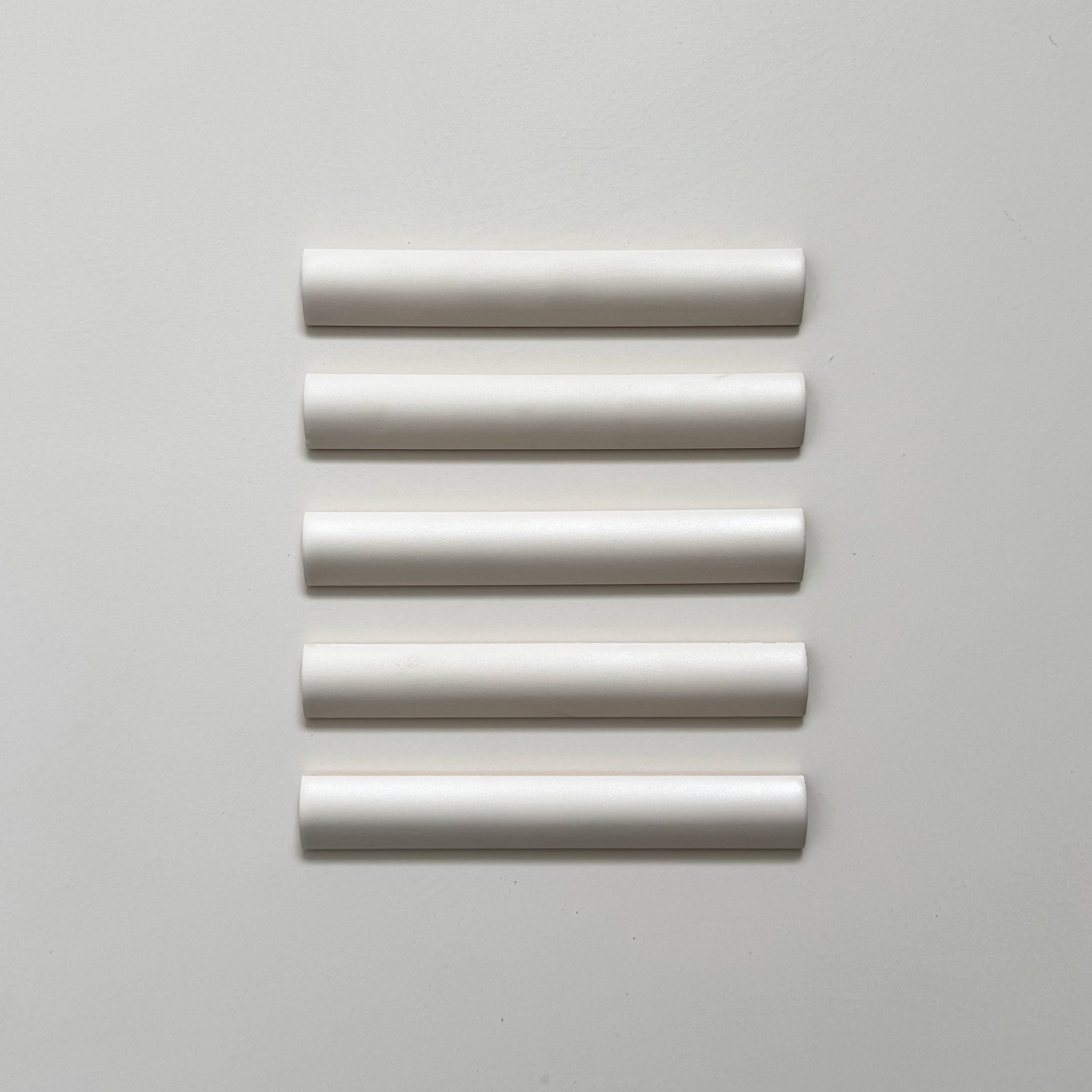 Zelij Chalk White Brick | Moroccan Style | 6.5cm x 20cm — Planet Tiles