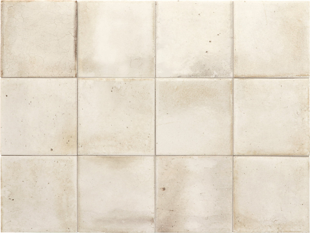 FULL TILE SAMPLE Shanghai White Square Wall Tiles | 10cm x 10cm ...